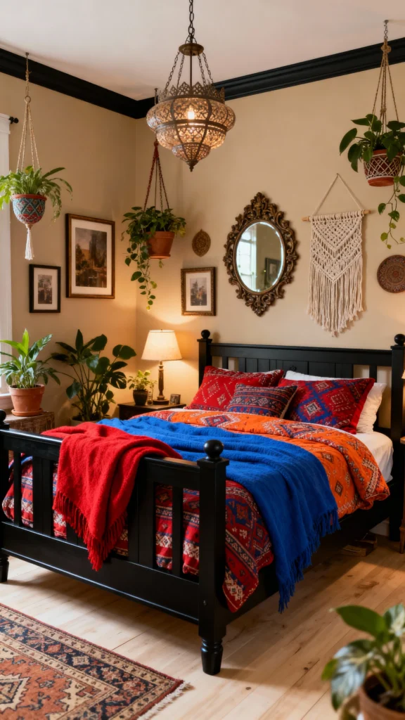 21 Bohemian Bedroom Bliss: Floating Shelves And Cozy Corner Ideas ...