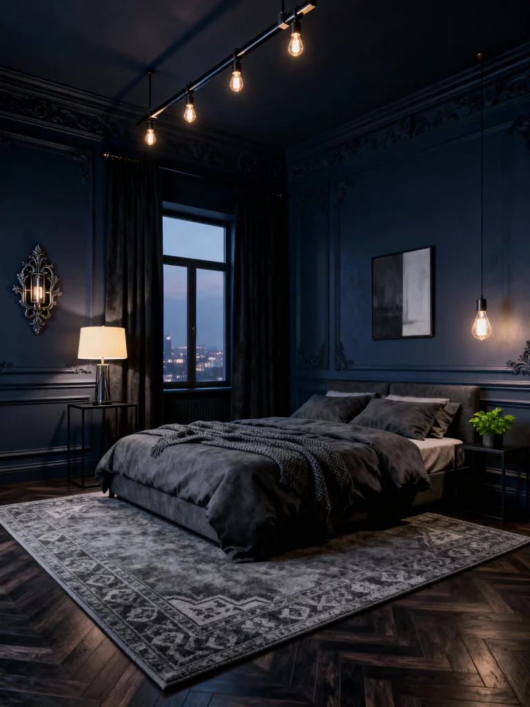 Dark Room Bedroom: Rustic Cozy Ideas With Forest Core Inspiration ...