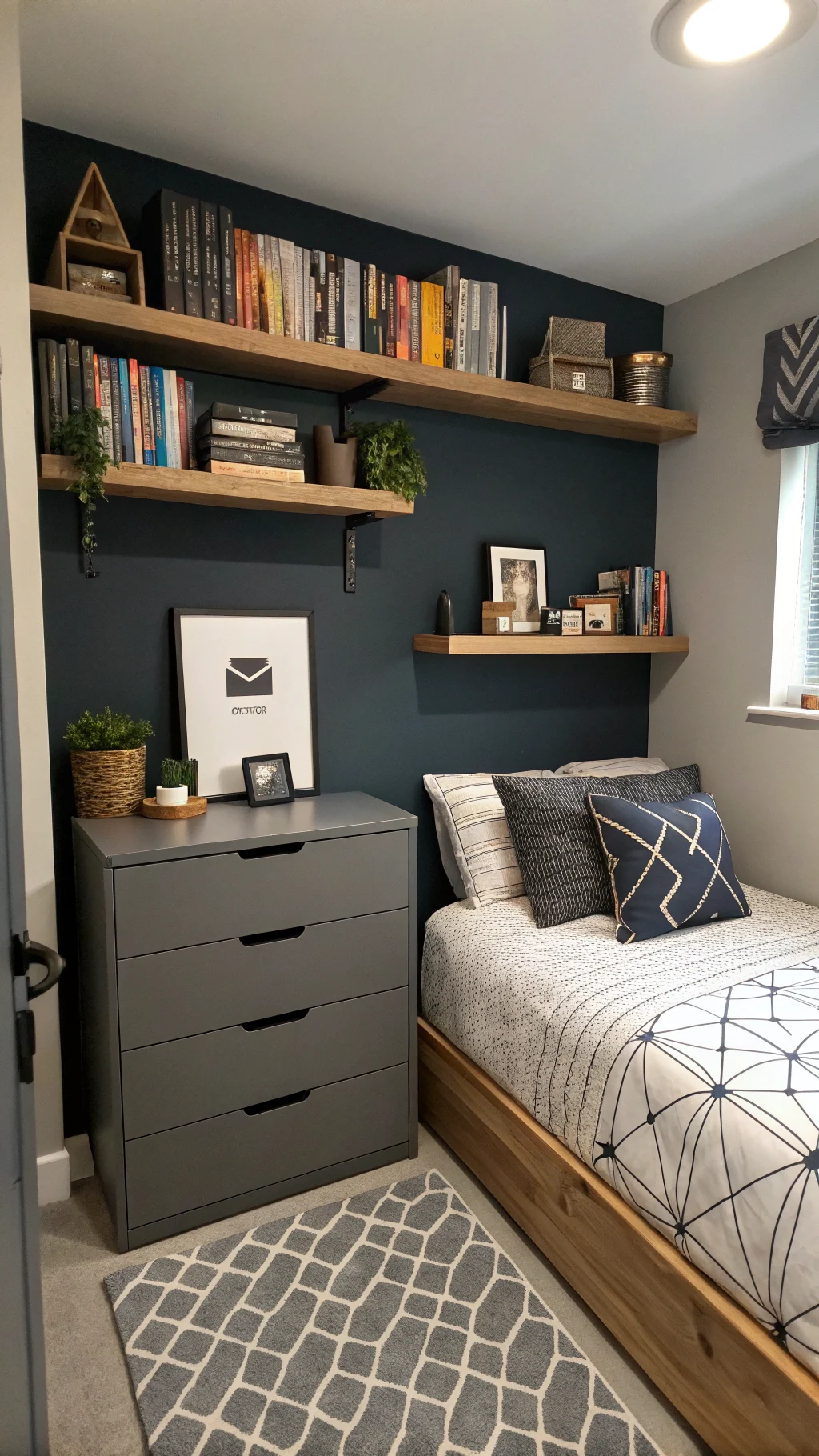 Small Bedroom Ideas For Men: Bold Decor Meets Smart Storage | buzzproper